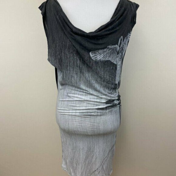 Bench | Dresses | Bench S Urbanwear Black White Angel Cowl Neck Bodycon ...